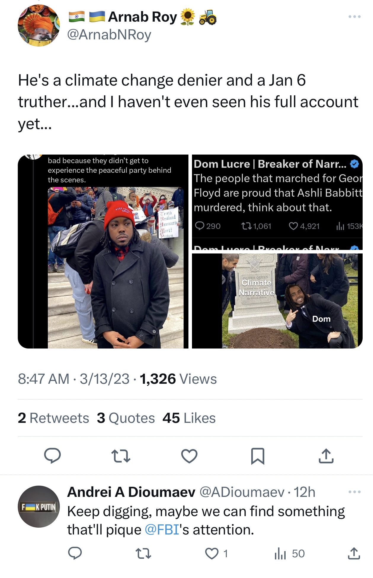 Dom Lucre | Breaker of Narratives on Twitter: "The FBI tried to lock me up when I went to J6 ...