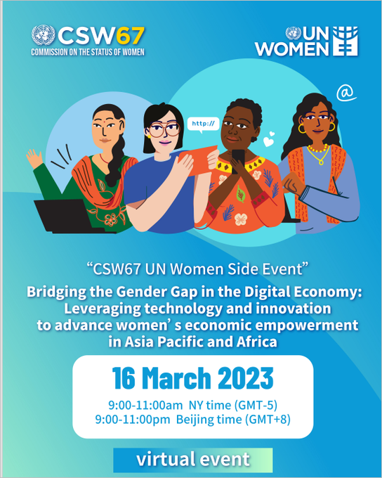 United Nations in South Africa on Twitter: "RT @unwomenSA: #CSW67 Side Event: 🎙️"Bridging the ...