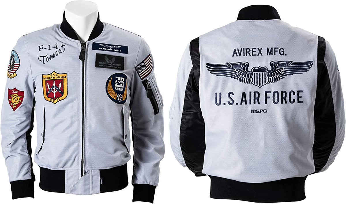 Accela@バイク記事紹介 on Twitter: "AVIREXのメッシュジャケット ️🏍 MA-1 AIR MC JACをベースに、映画「TOP GUN」で主人公マーベリックが着用した ...