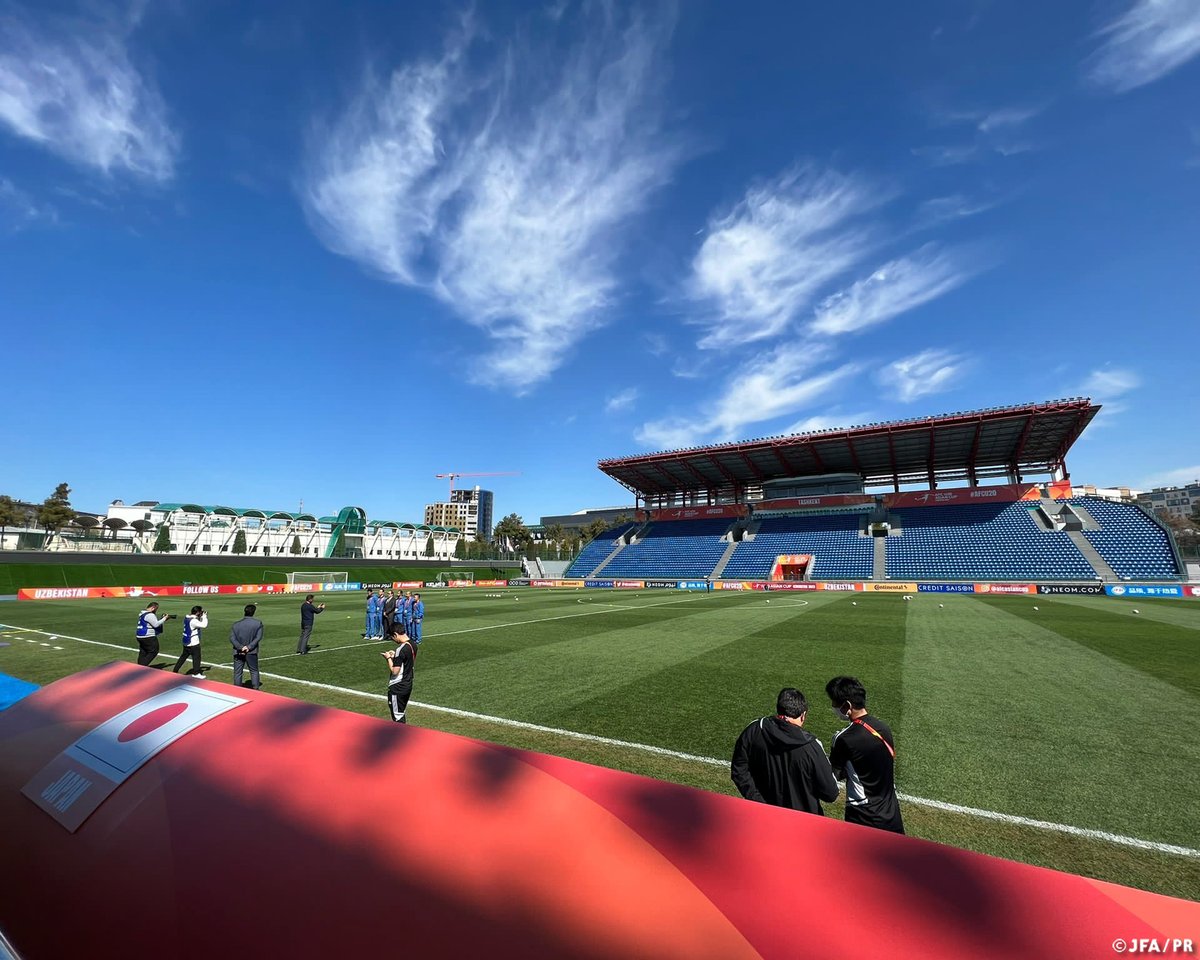 サッカー日本代表 🇯🇵 on Twitter: "キックオフまで... あと30分⏳ 現地は晴れ模様☀️🏟 🏆AFC U20 #アジアカップ 2023 準決勝 🗓3.15(水)⌚️19 ...
