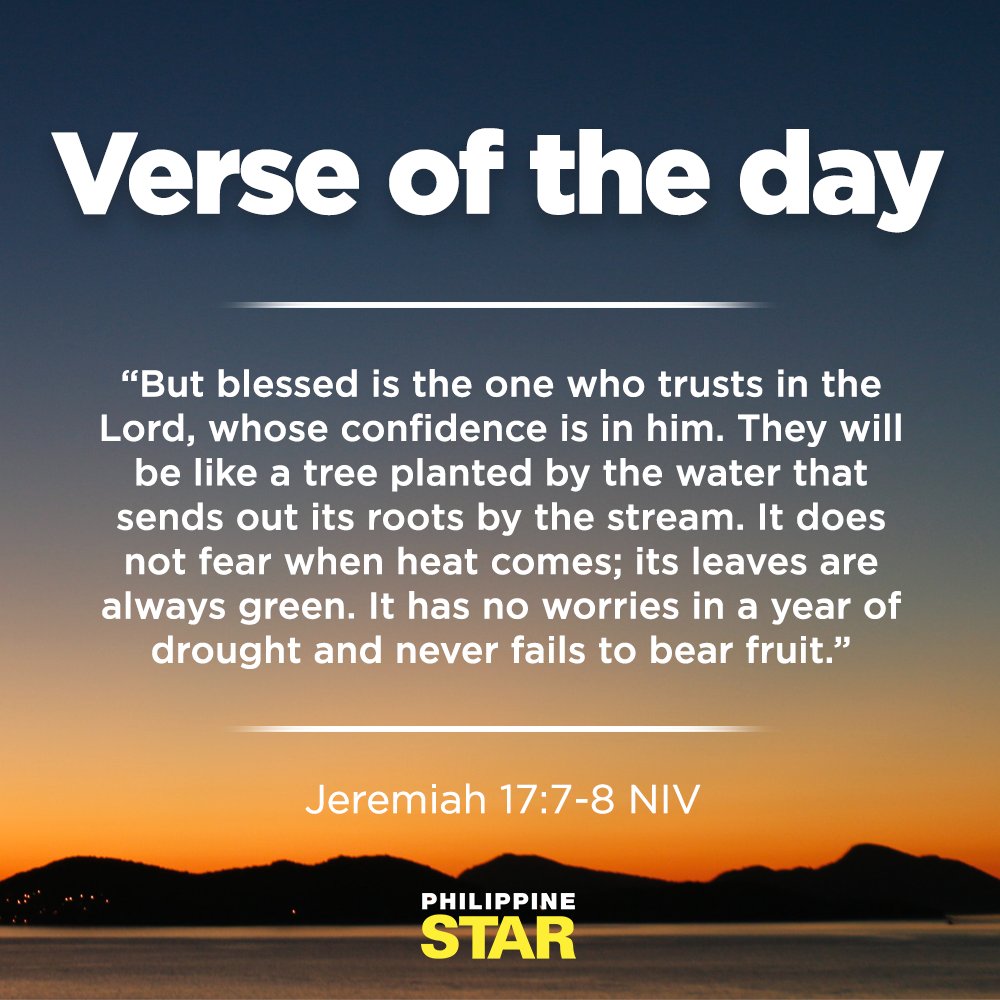 The Philippine Star on Twitter: "VERSE OF THE DAY “But blessed is the ...