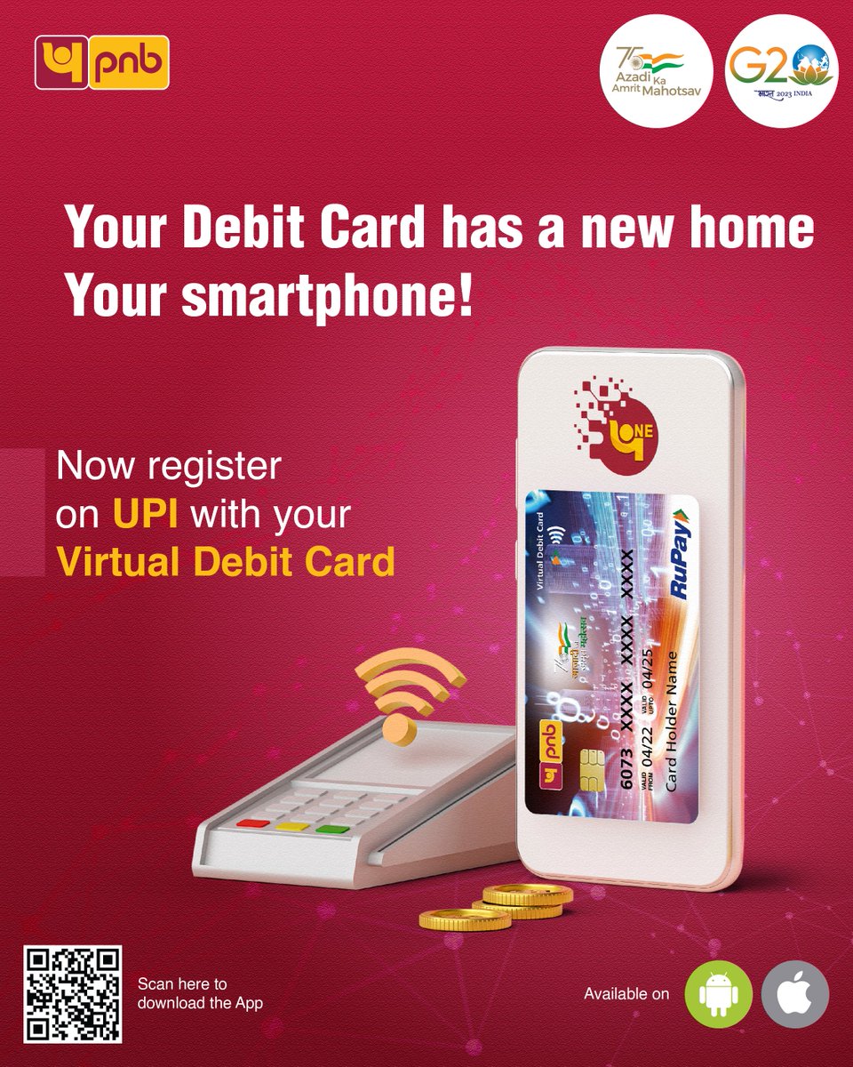Punjab National Bank on Twitter: "PNB Virtual Debit Card spares you with the hassle of a ...