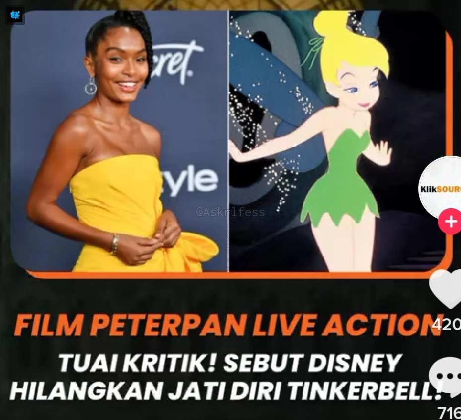 Askrlfess on Twitter: "[askrl] lagi rame nih pemeran tinkerbell live action adalah black people ...