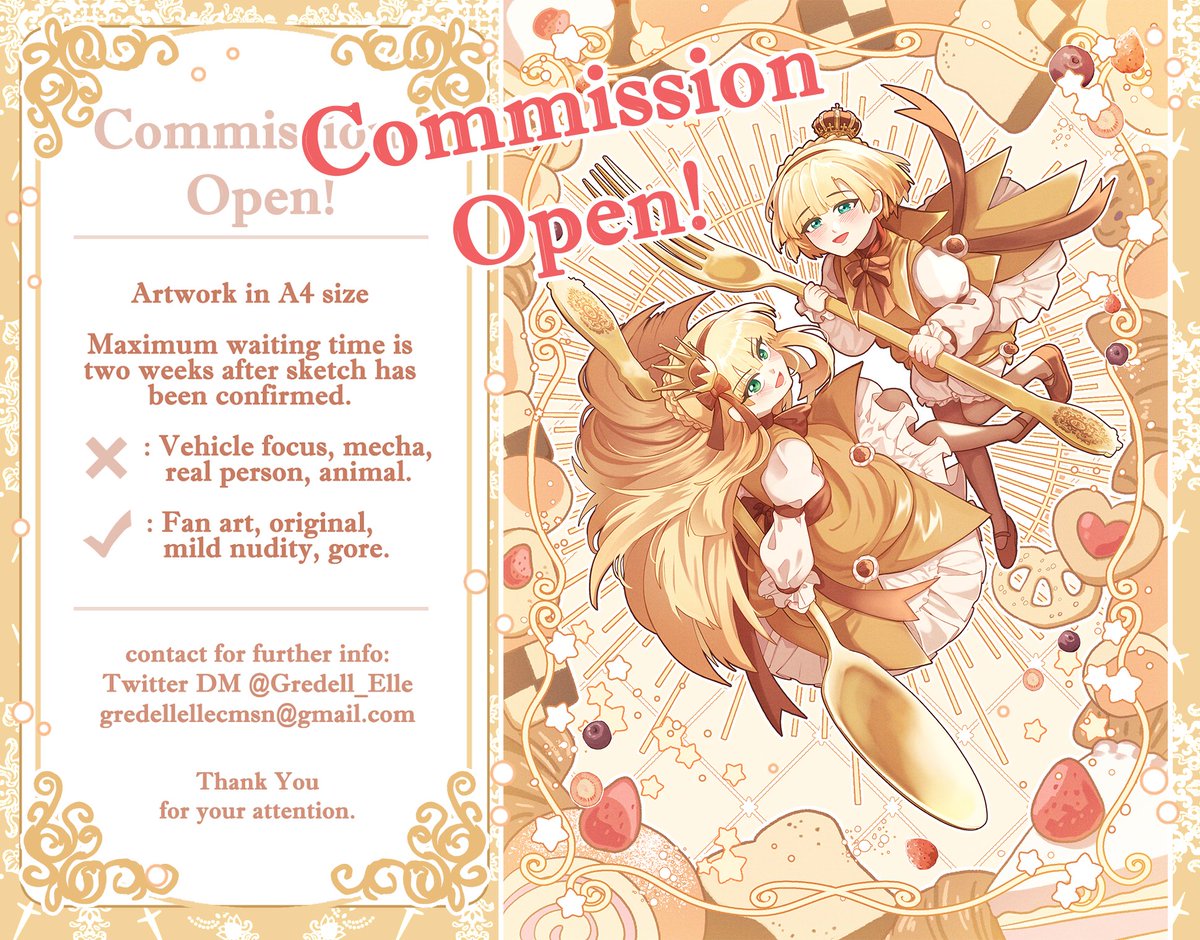 Art Commission Bot on Twitter: "RT @Gredell_Elle: 🌟 Commission Open! 🌟 Hello there! May I ...