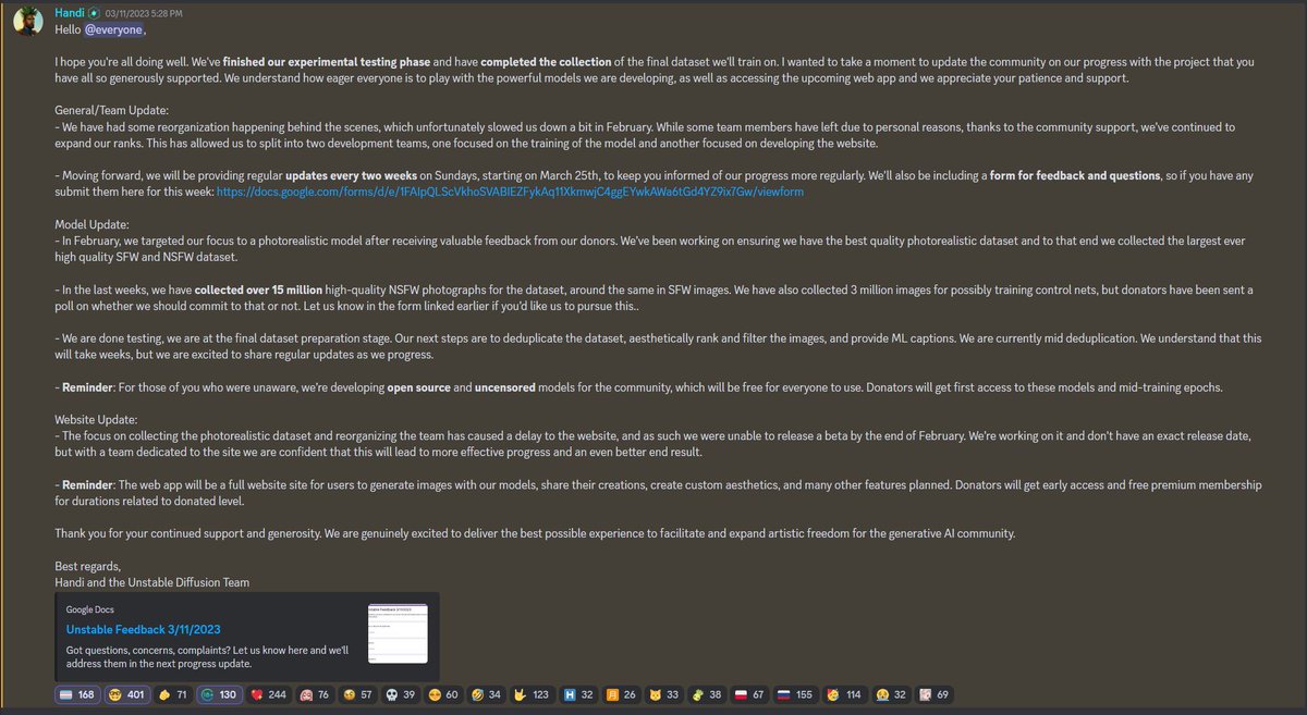 Unstable Diffusion on Twitter: "Unstable Diffusion March Update"