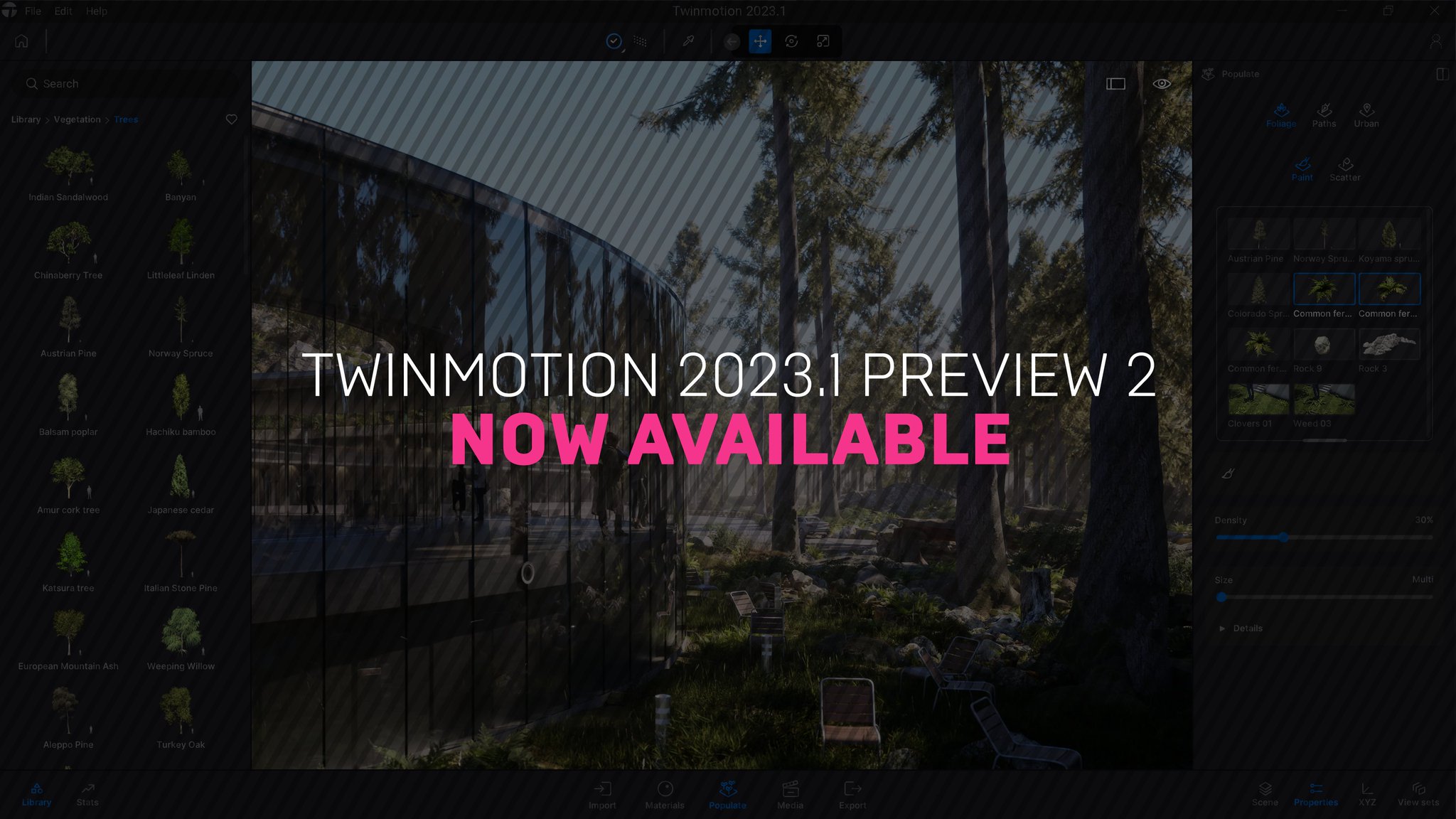 Twinmotion on Twitter: "Twinmotion 2023.1 Preview 2 is here! ️New interface ️Decals supported in ...