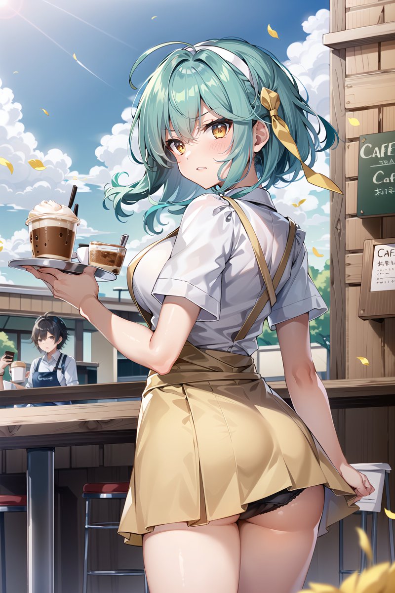 doctly on Twitter: "「さっきからなにチラチラ見てるのよ。スカート？今日はいつものがなかったのよ」 #AIイラスト #AIart https://t.co ...