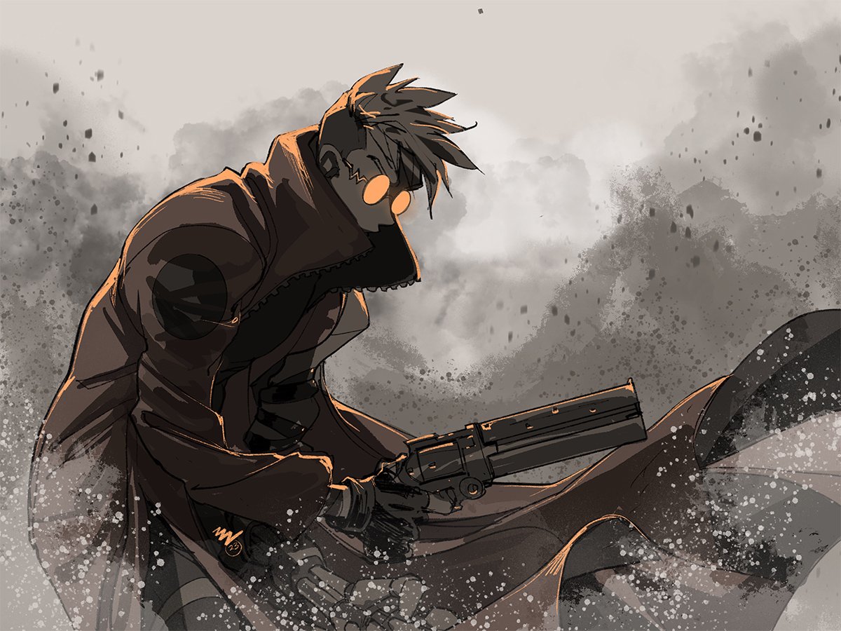 「HUMANOID TYPHOON #TRIGUNSTAMPEDE 」|𝕍𝕒𝕤𝕙𝕪のイラスト