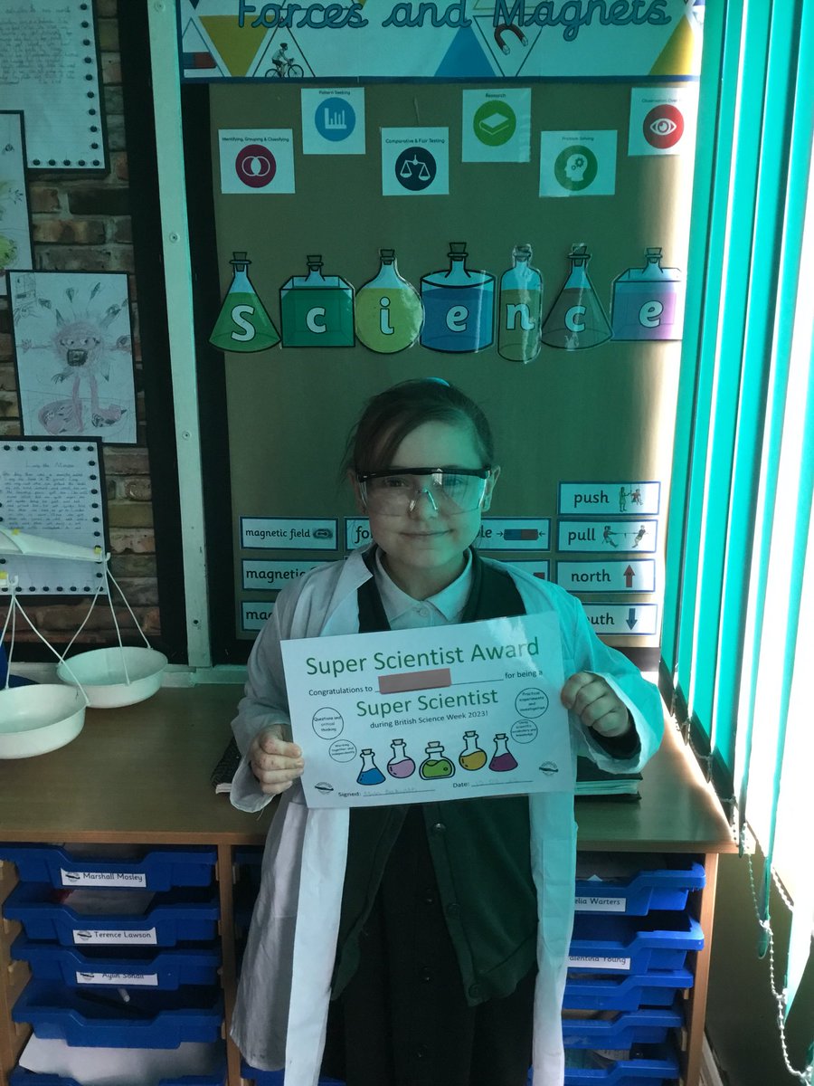Bader Primary School on Twitter: "Well done to Y3B’s Super Scientist for showing enthusiasm and ...