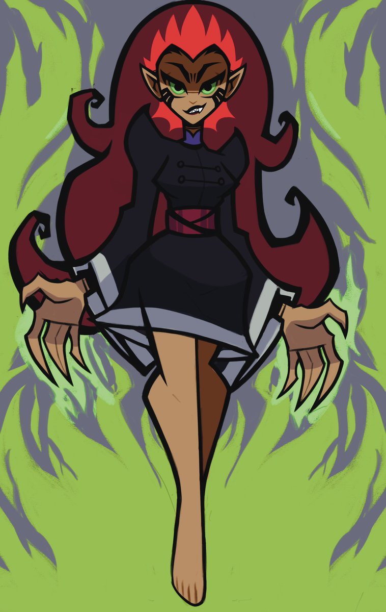 ZabelRock on Twitter: "Completed Procreate drawing of Wuya from Xiaolin Showdown. She probably ...