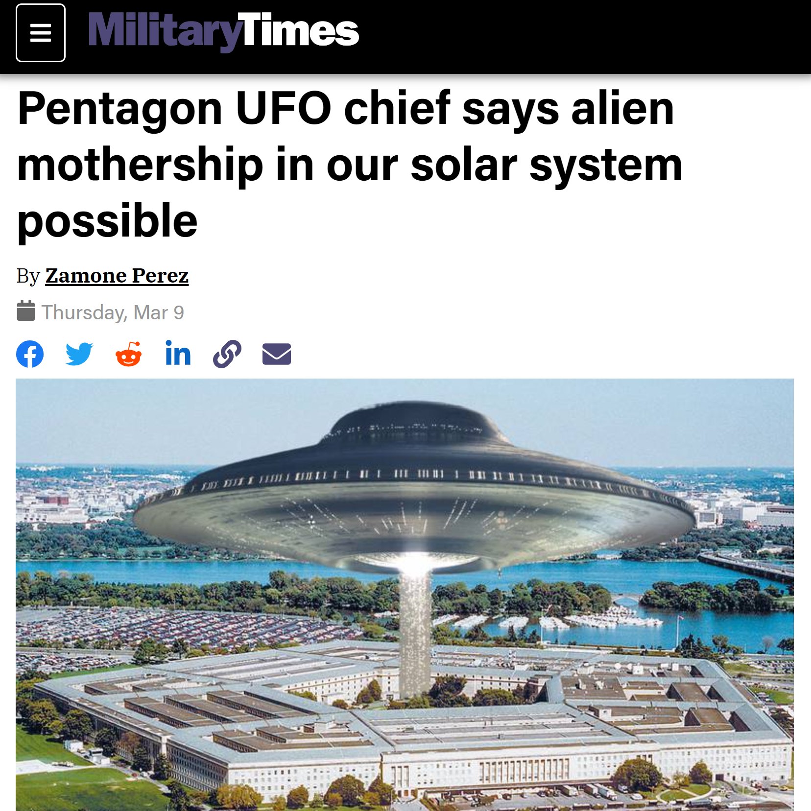 Mothership In Our Solar System