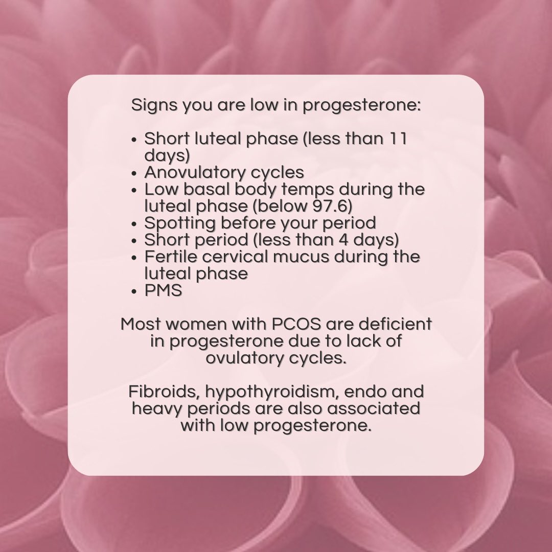 Hormones 101: PROGESTERONE🌺 Swipe through for a mini lesson + tips on ...