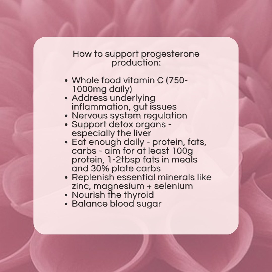 Hormones 101: PROGESTERONE🌺 Swipe through for a mini lesson + tips on ...