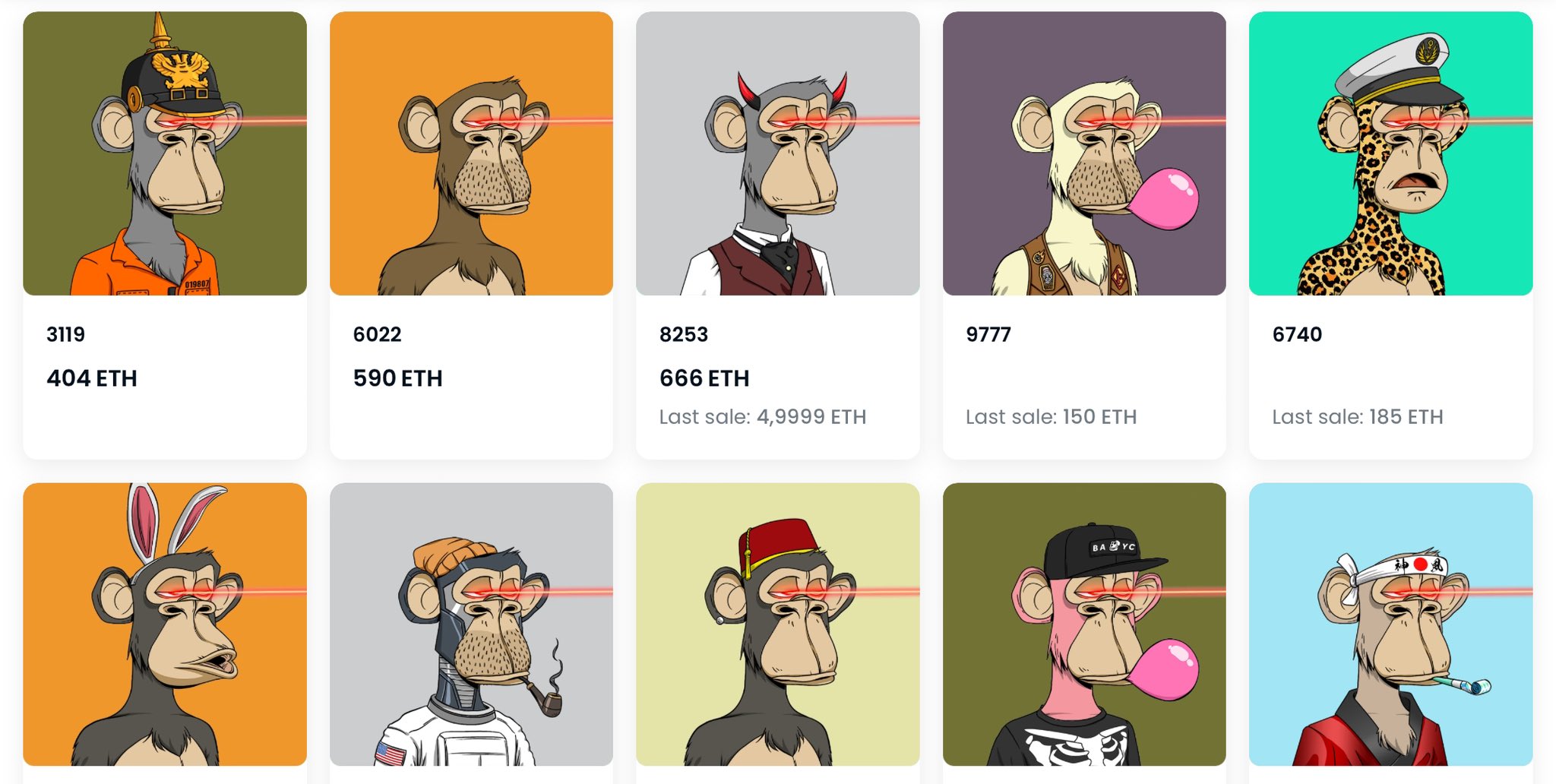 Mcflury on Twitter: "Best Ape Award Round 4 We search for : Laser Eyes 24 Hours time Tag the Ape ...