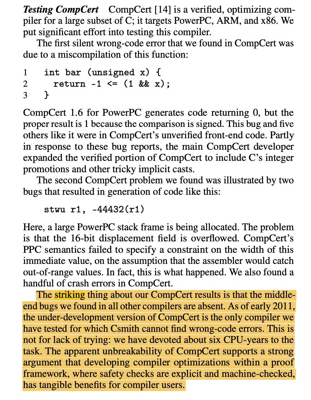 Marcel Böhme👨‍🔬 on Twitter: "Fuzzing a formally verified compiler for six CPU years: Found ...