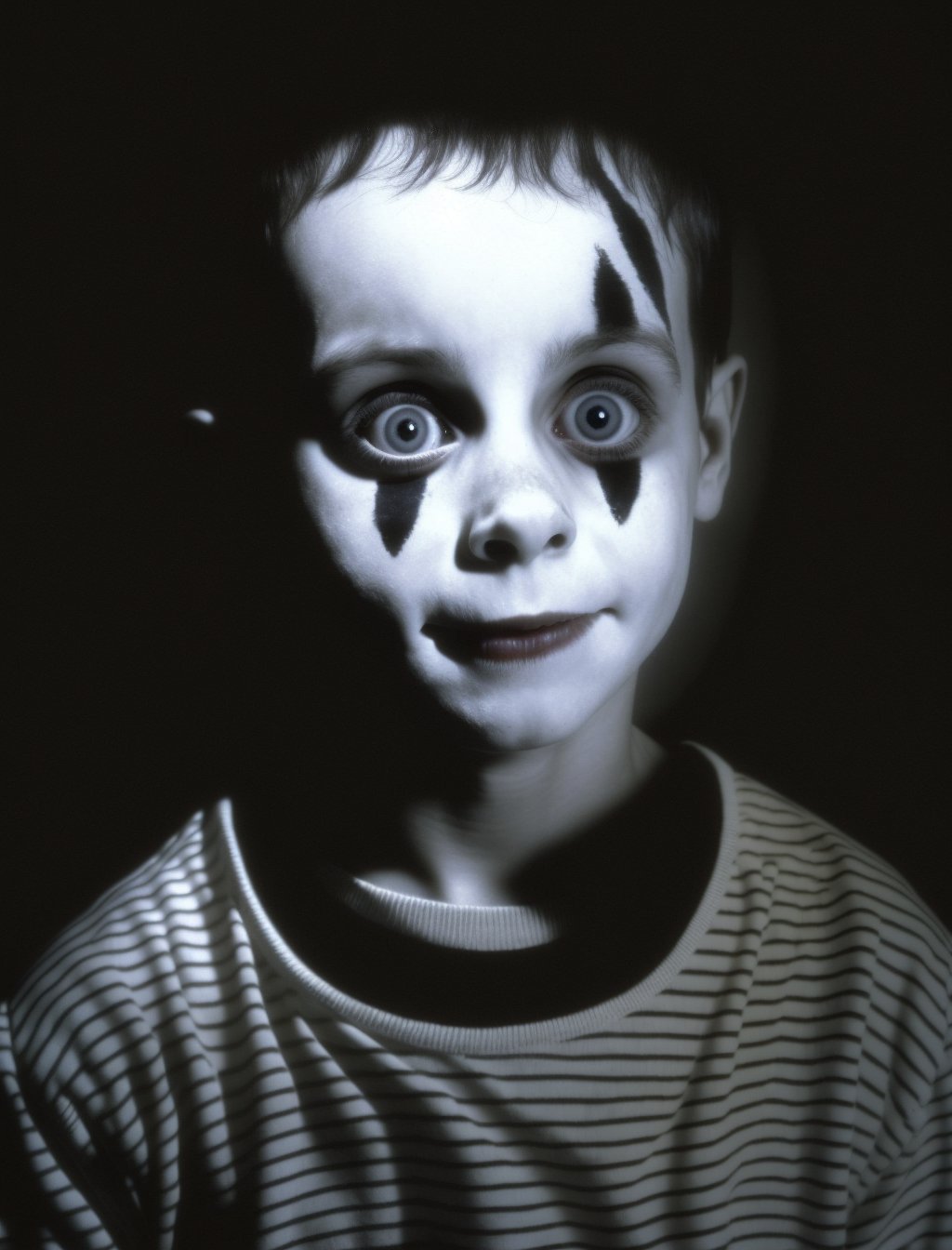 Creepy Black Kid Smiling