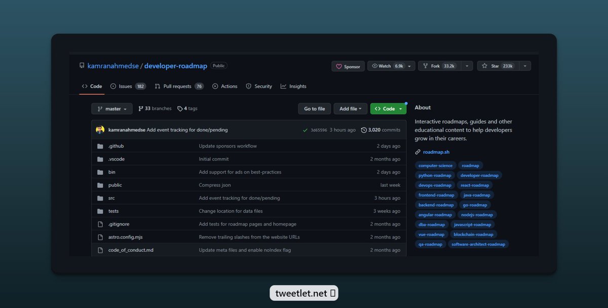 10 Github Repositories Every Web Developer Must Check Out A Thread ๐งตโ ุงูู
ุณูุณู ู
ู Pradeep