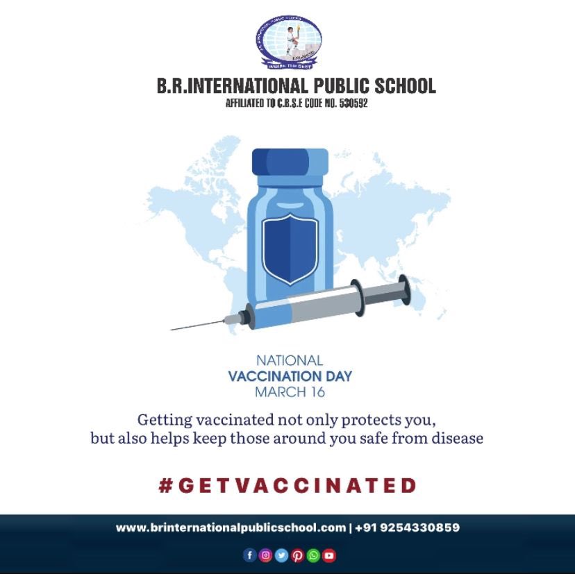 B R International School on Twitter: "The right vaccine for a healthier ...