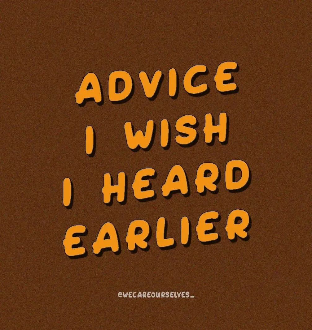 7 pieces of advice I wish I knew earlier: - Thread from Visual Guide ...