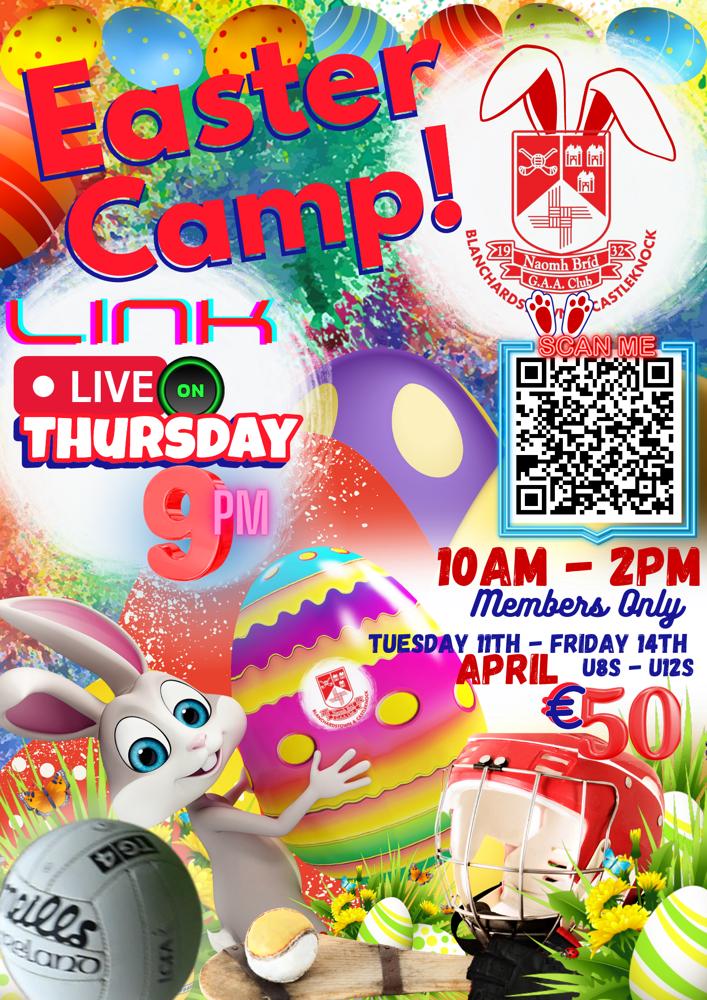 StBrigidsGAA on Twitter: "🔴⚪️EASTER CAMP GOES LIVE TONIGHT 🐰🥚💐🌻🌼🐣🐥 Places are limited and they ...
