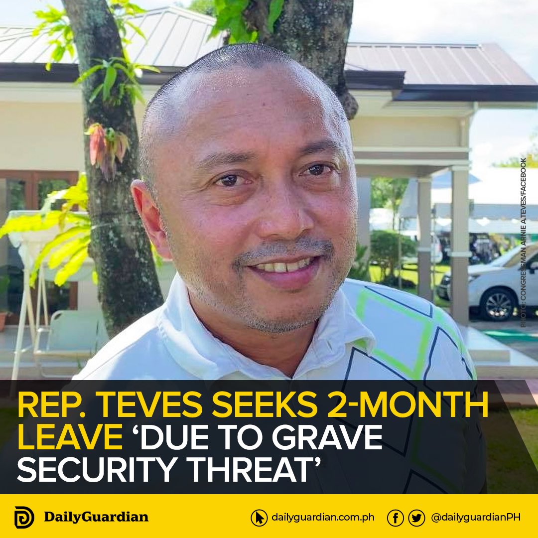Daily Guardian on Twitter: "Negros Oriental Representative Arnie Teves has asked the House ...