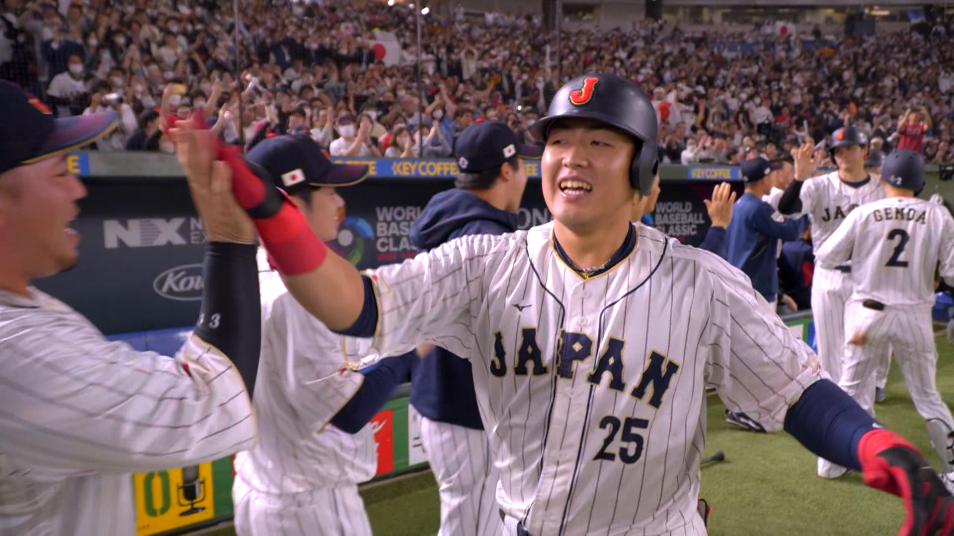 TBS 野球『S☆1 BASEBALL』 on Twitter: " #WBC 準々決勝 🇯🇵日本vsイタリア🇮🇹 #侍ジャパン やっぱり #若大将 やってくれた ️ #岡本和真 3ランホーム ...