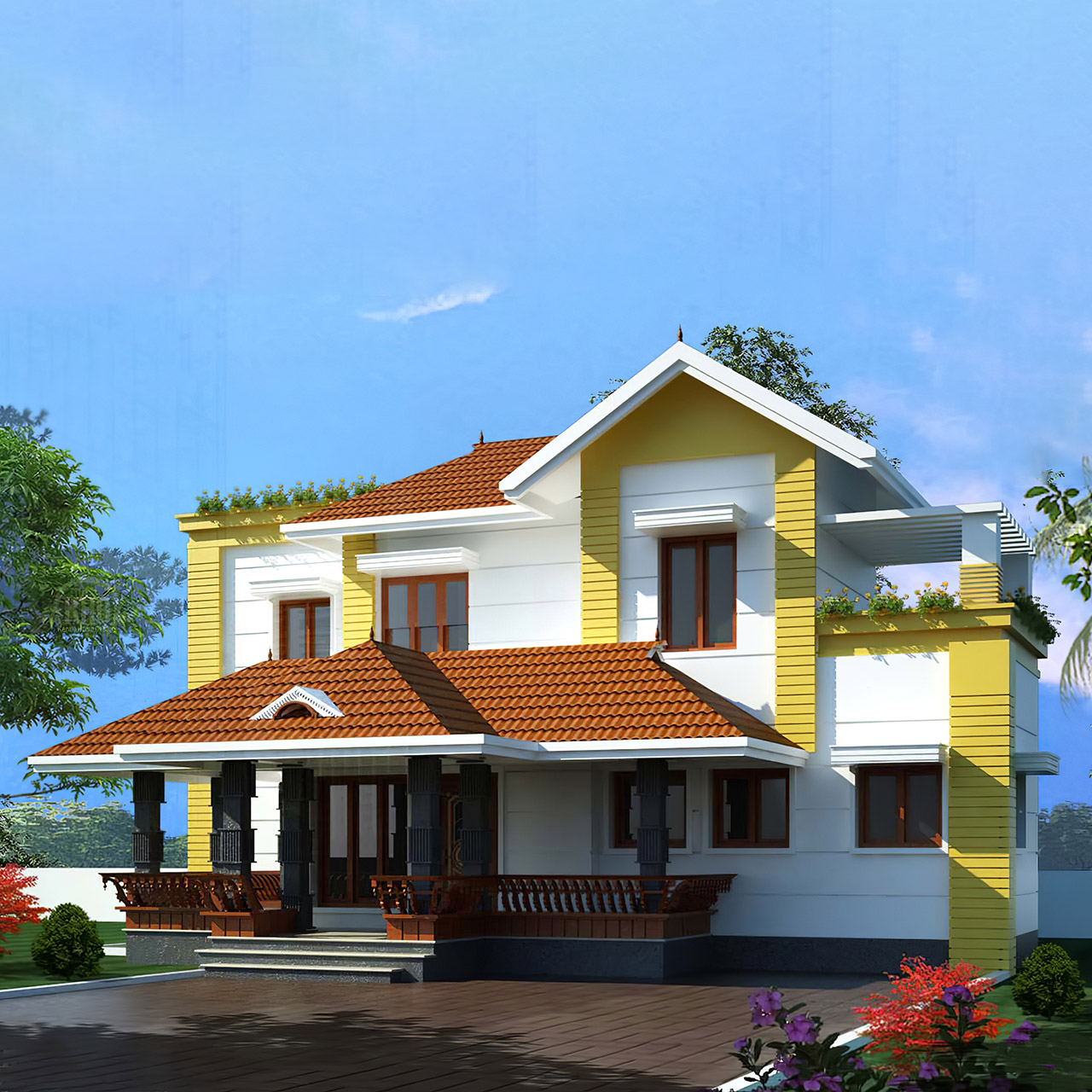 Traditional Kerala Home Design Ground Floor Traditional Mix 4 Bedroom