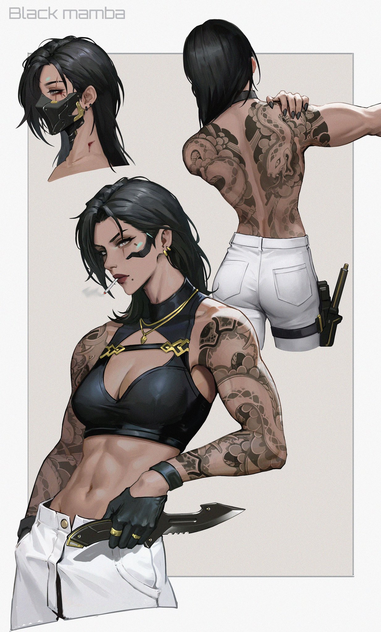 Kimsan.lee on Twitter: "黑曼巴 #oc #conceptart https://t.co/TQ8pl0y7aB" / Twitter