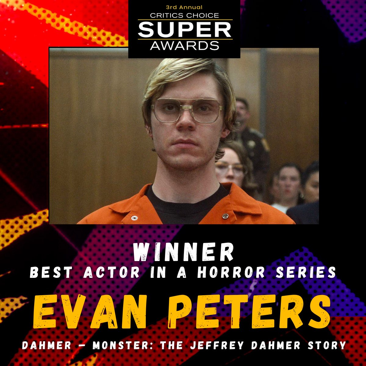 FSM Media (Di) on Twitter: "RT @CriticsChoice: Congratulations to Evan Peters. The star of ...