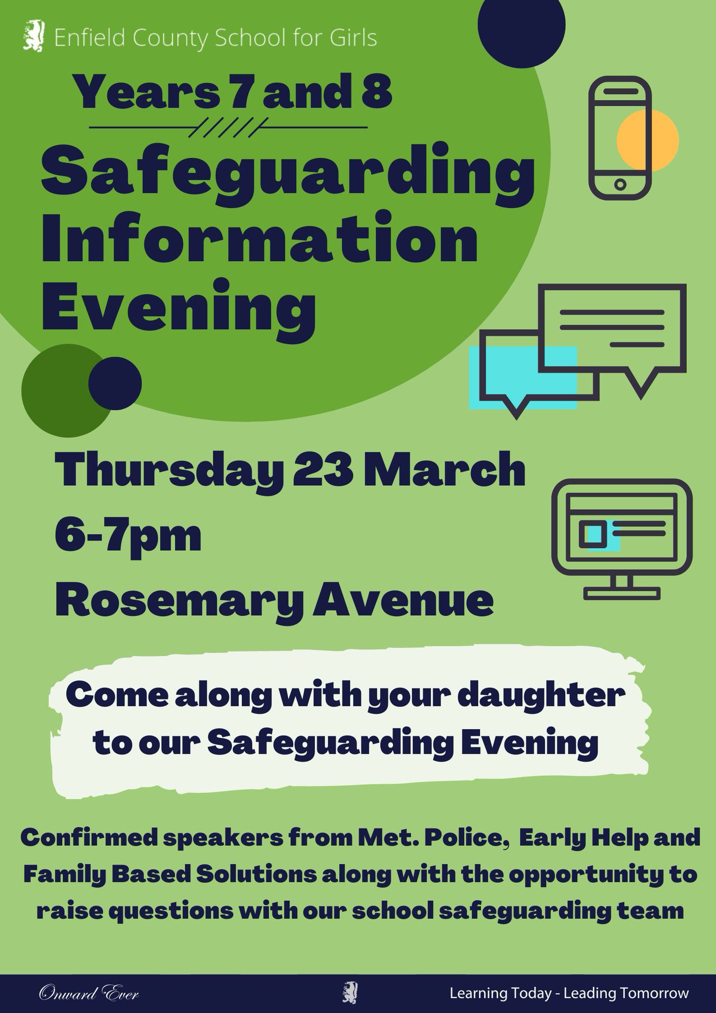 Enfield County School for Girls on Twitter: "Parent/carers and students in Y7&8 come and join us ...