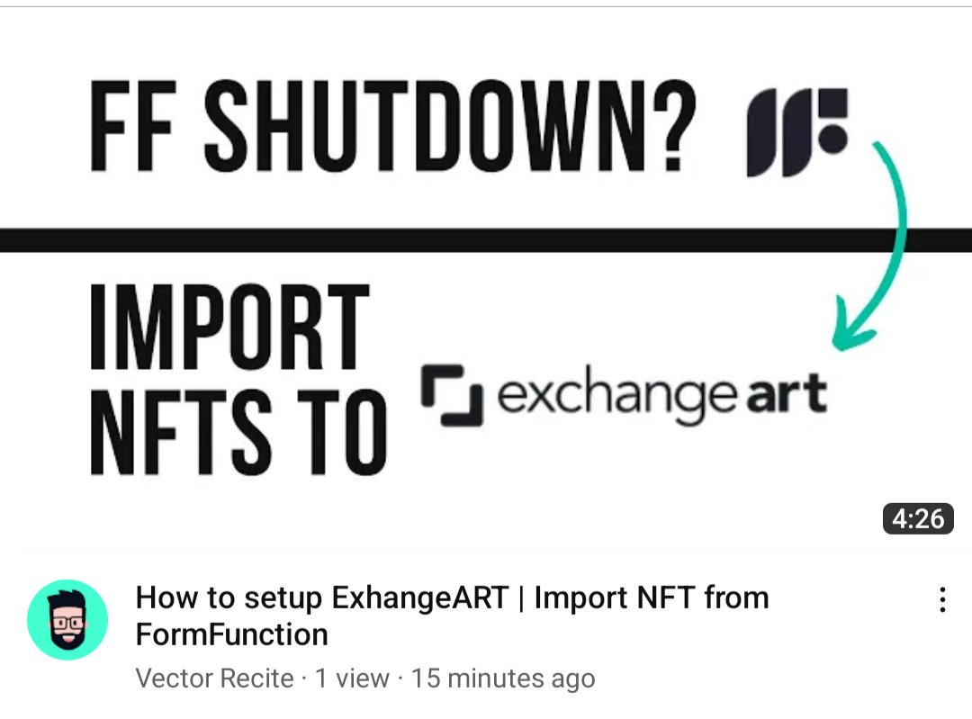 Vector Recite on Twitter: "FormFunction shutting down! Made a quick video on how to import your ...