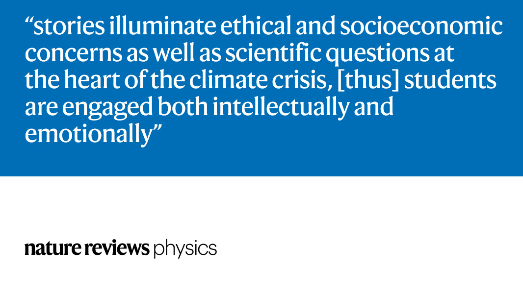 Nature Reviews Physics on Twitter: "New World View: How to teach ...