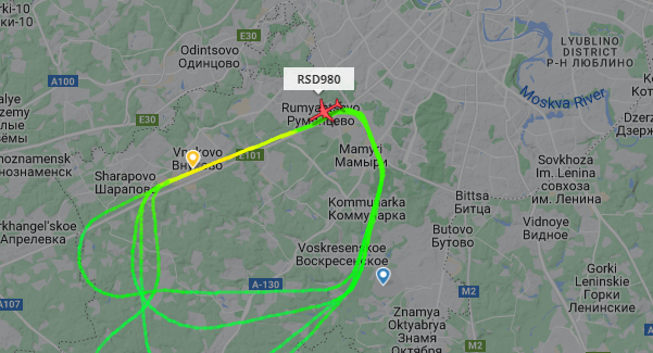 The Intel Crab on Twitter: "RSD980, a RuAF Tu-214PU command and control platform, is conducting ...