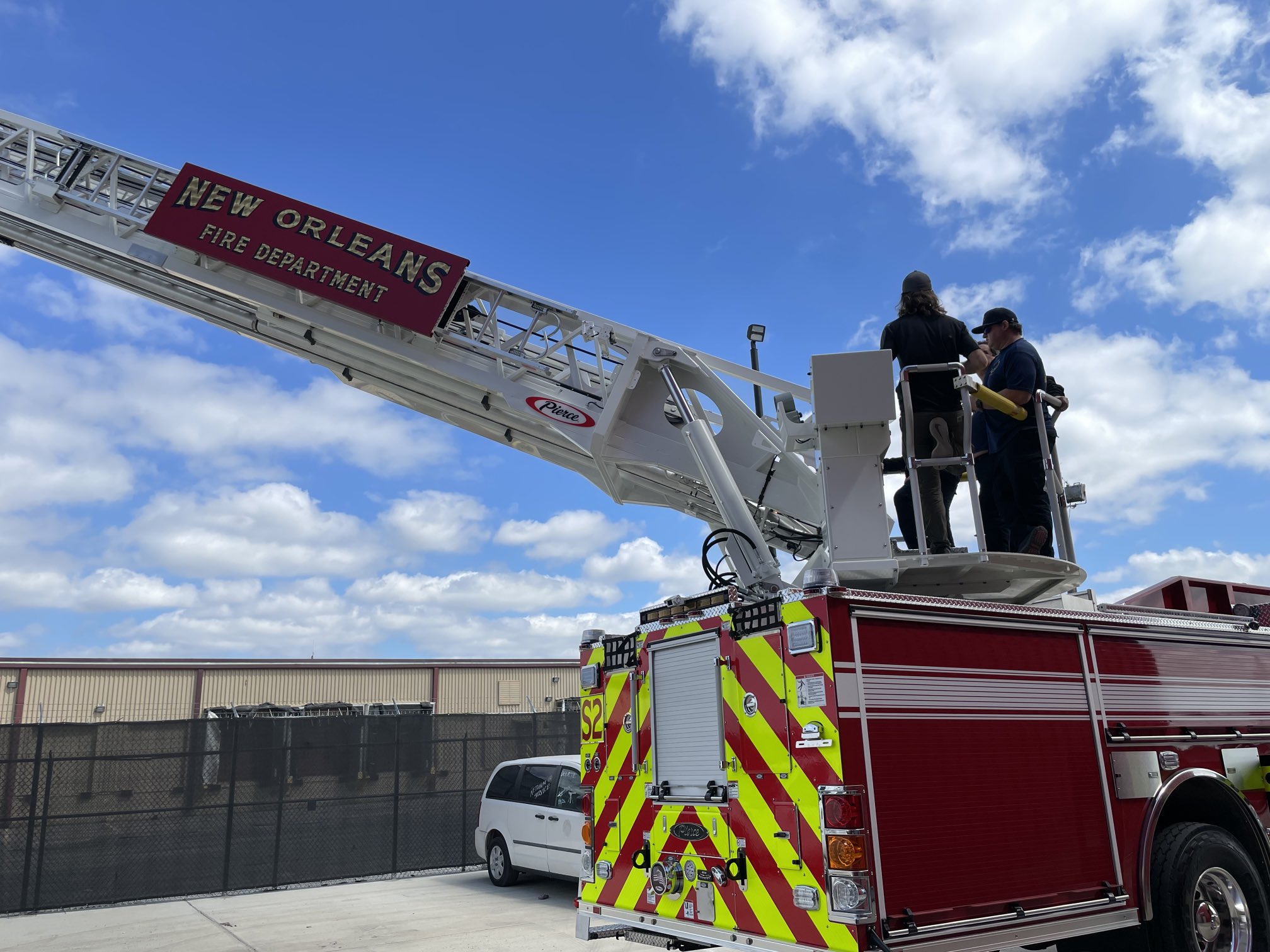Fire Department Ladder Drill Help From Above: Omaha Fire Department