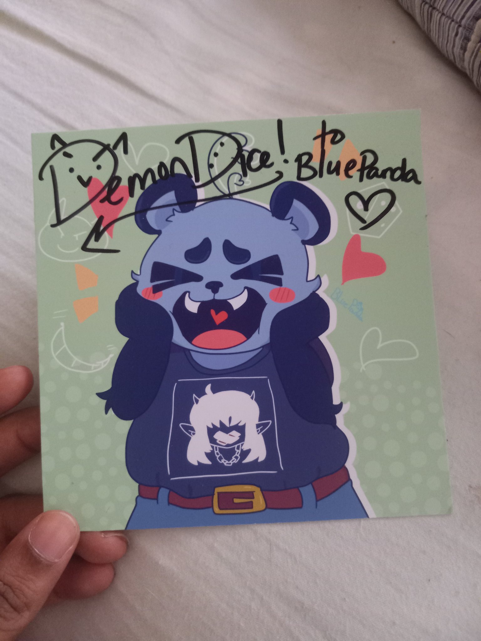 BluePanda on Twitter: "My very good friend @Satashi26 helped get a drawing of mine signed by ...