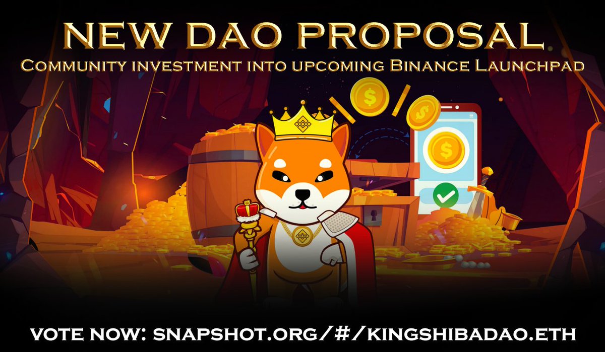 HIBARIUM on Twitter: "RT @KingShibaBSC: Our first KING SHIBA DAO proposal just went live! 🥳 ...