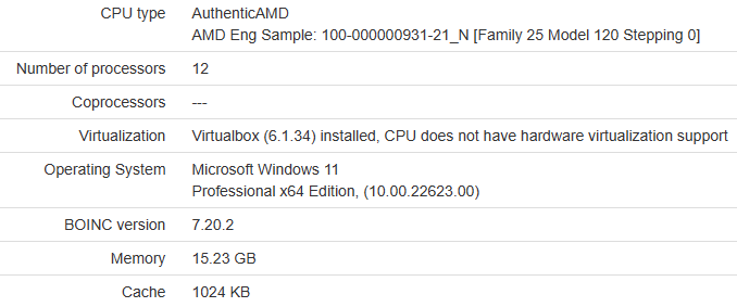 InstLatX64 on Twitter: "#AMD 12t #Phoenix2 CPUID A70F80 in MilkyWay@home: https://t.co ...