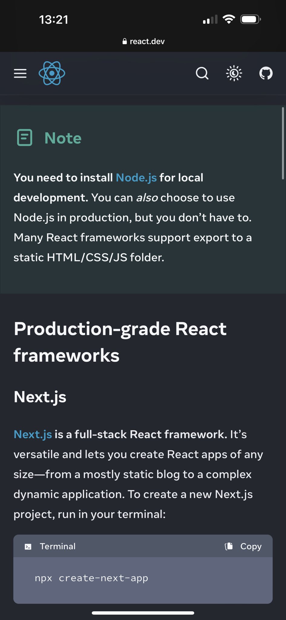 Theo - t3.gg on Twitter: "THEY REMOVED THE CREATE REACT APP RECOMMENDATION. IT’S OVER. https://t ...