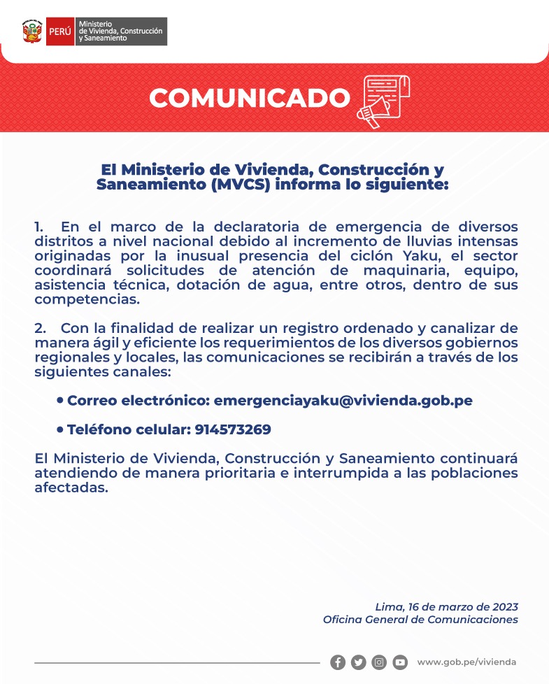 Ministerio De Vivienda On Twitter 🔴 Comunicado El Ministerio De
