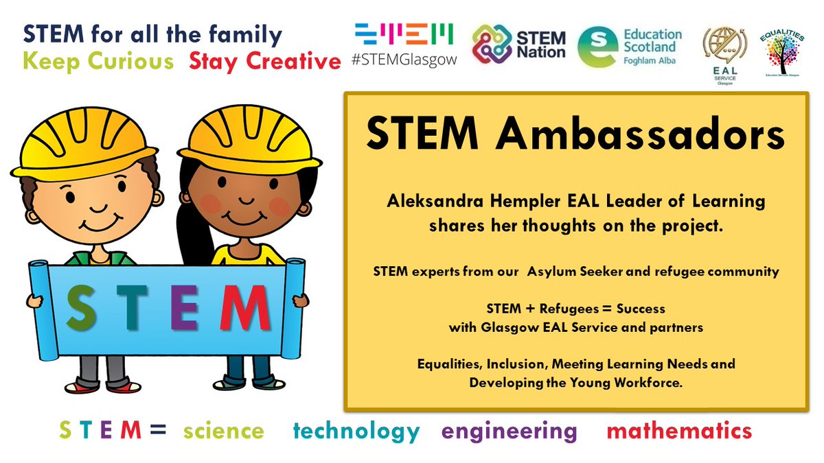 STEM Glasgow on Twitter: "RT @EALGlasgow: Inspiring Diversity in #STEM with STEM Ambassadors ...