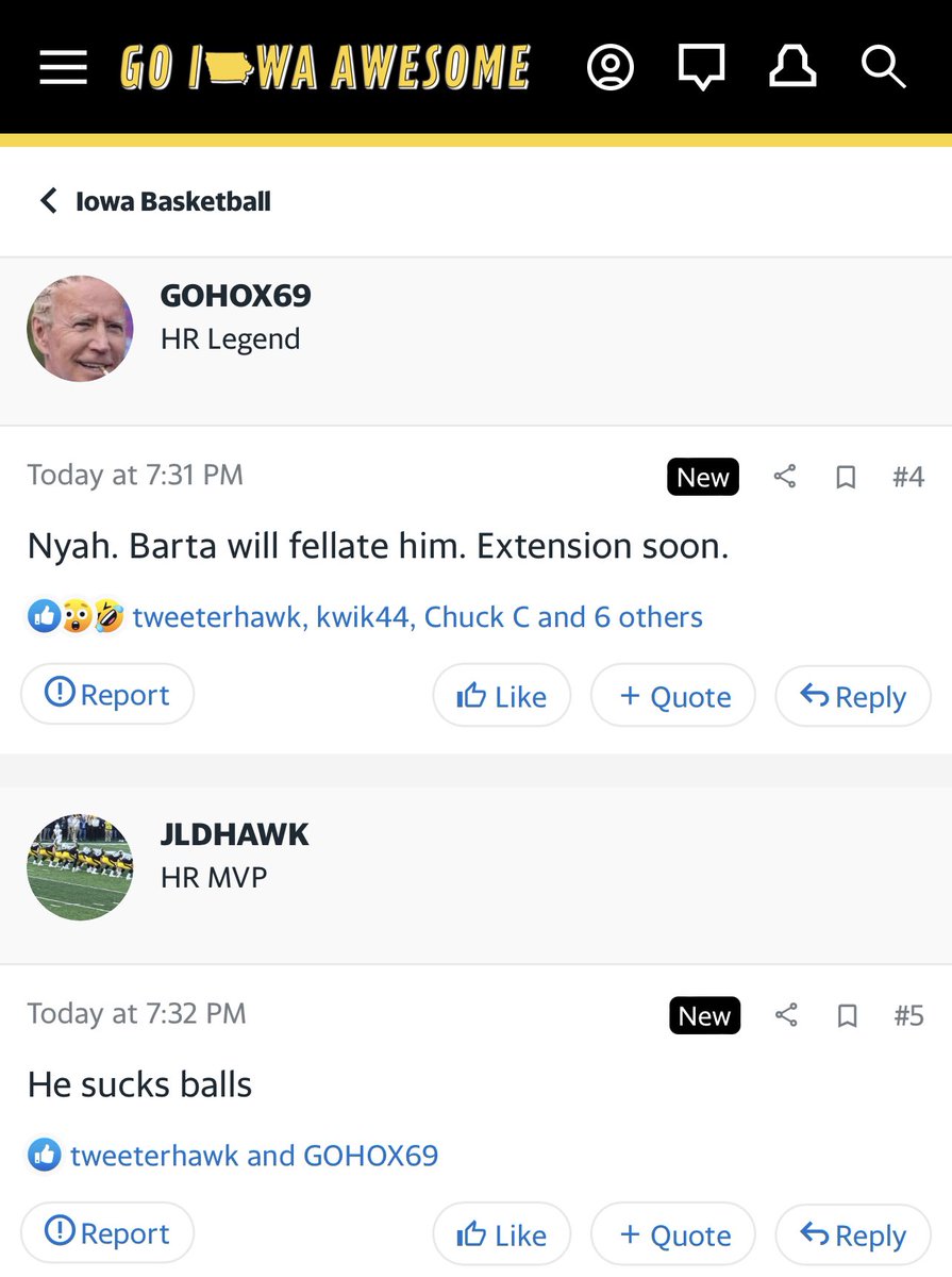 Message Board Geniuses on Twitter: "Tough night for #Iowa fans. #FireEverybody"