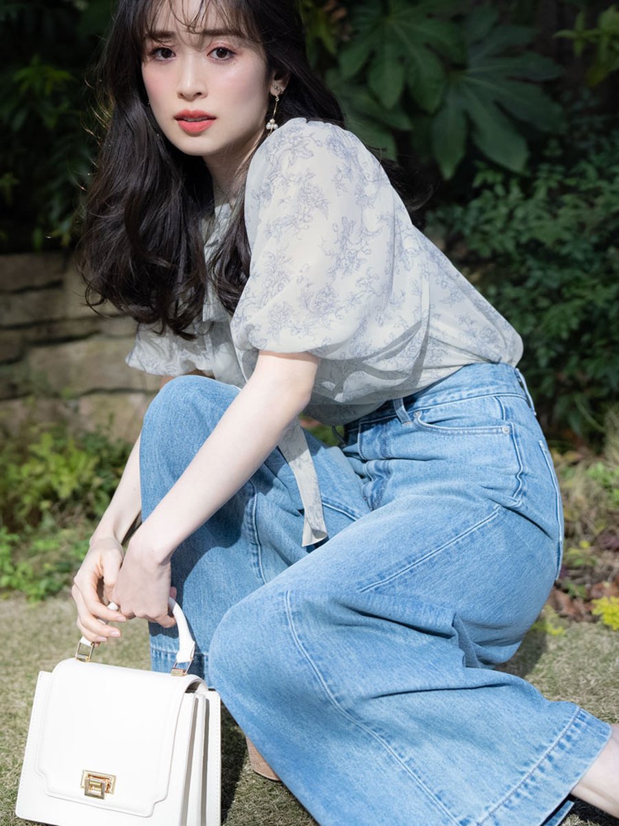 MERCURYDUO on Twitter: "～～～～～～～～～～～～～～ ＃ mm 泉里香公開 ～～～～～～～～～～～～～～ #トワルドジュイ2WAYリボンブラウス #フレアフルレングス ...