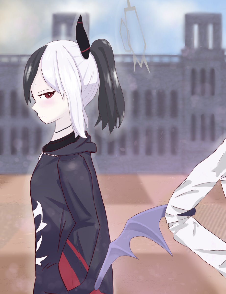 カヨコ「ヒフミにペロロ様パーカー押しつけられたカヨコ #ブルアカ」常世@C105日曜東Q-48bの漫画