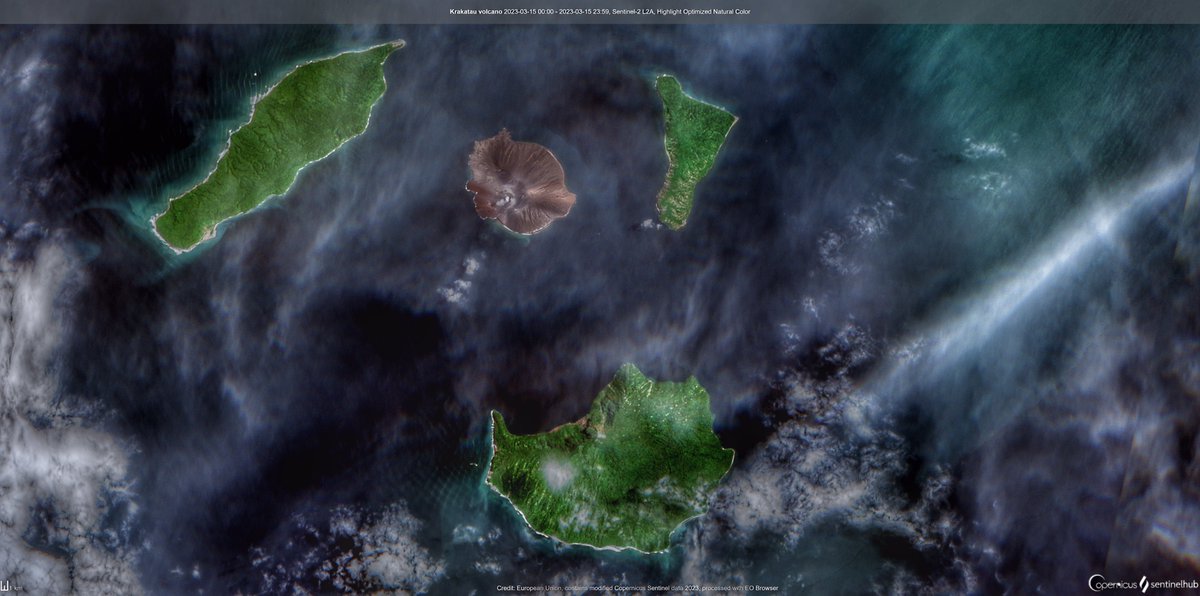Sentinel Hub On Twitter Rt Ar Etsch Krakatau Volcano Indonesia 2023 03 15 🗺️oberview 🔍