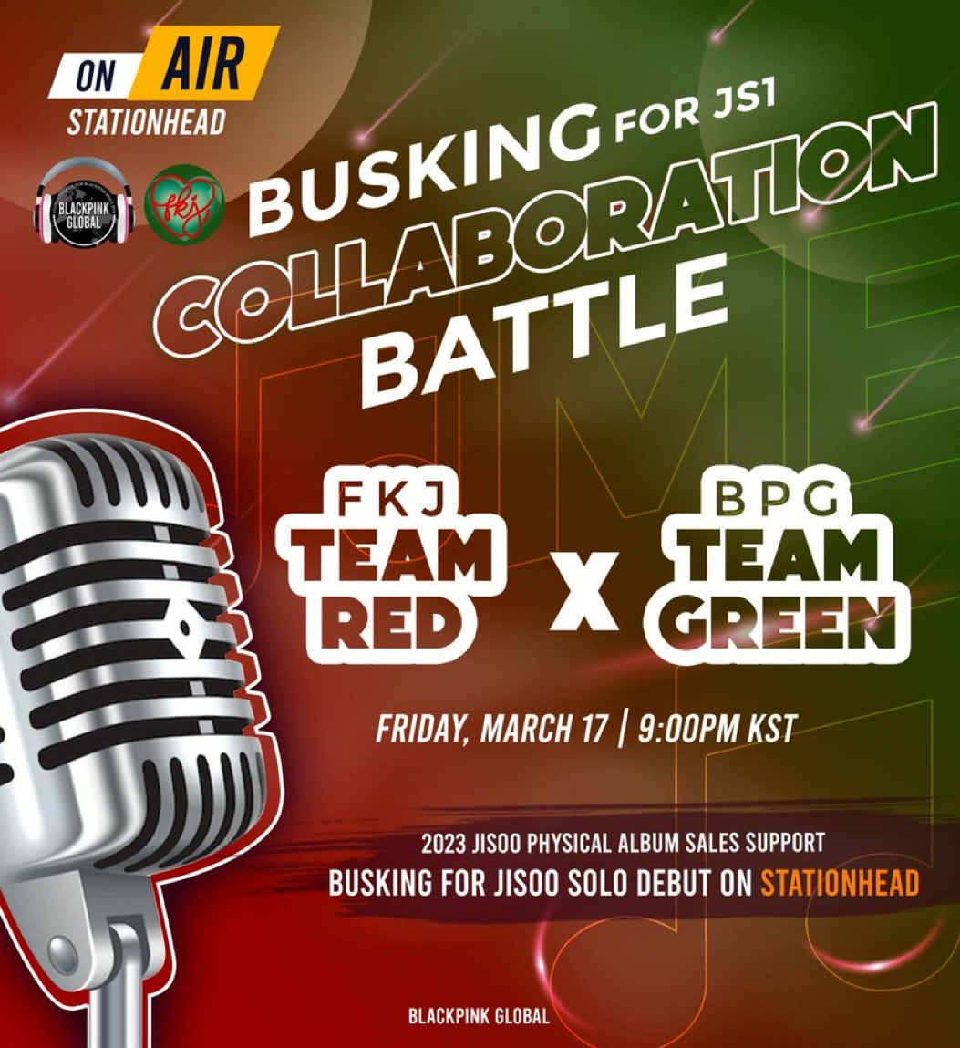 BLΛCKPIИK GLOBAL FANBASE on Twitter: "#BLINKS and #JISOO stans! We’ll take over the @STATIONHEAD ...