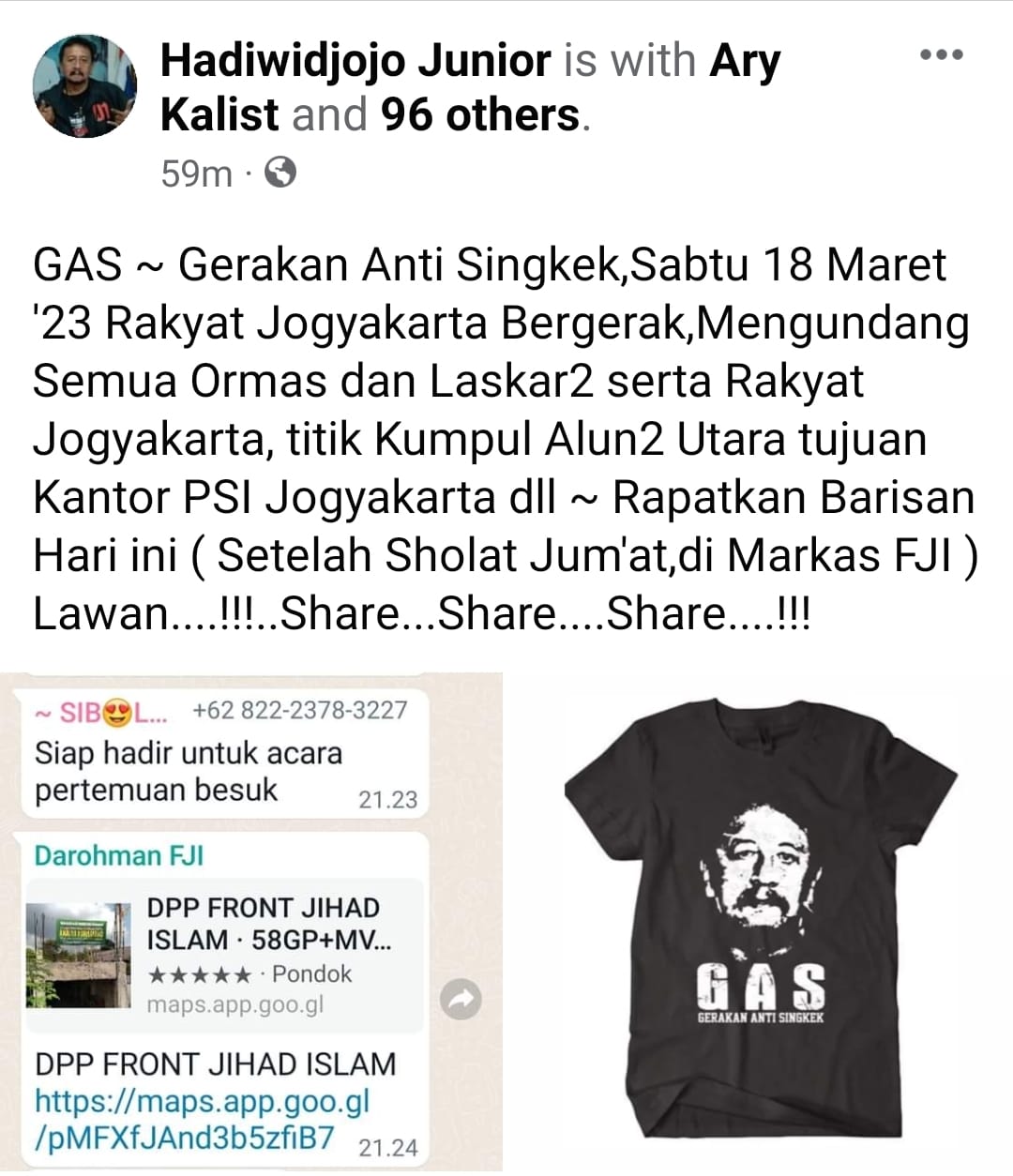 Mazzini on Twitter: "Korban persekusi dan rasisme tadi pagi WA gue kabarin soal ancaman dan ...