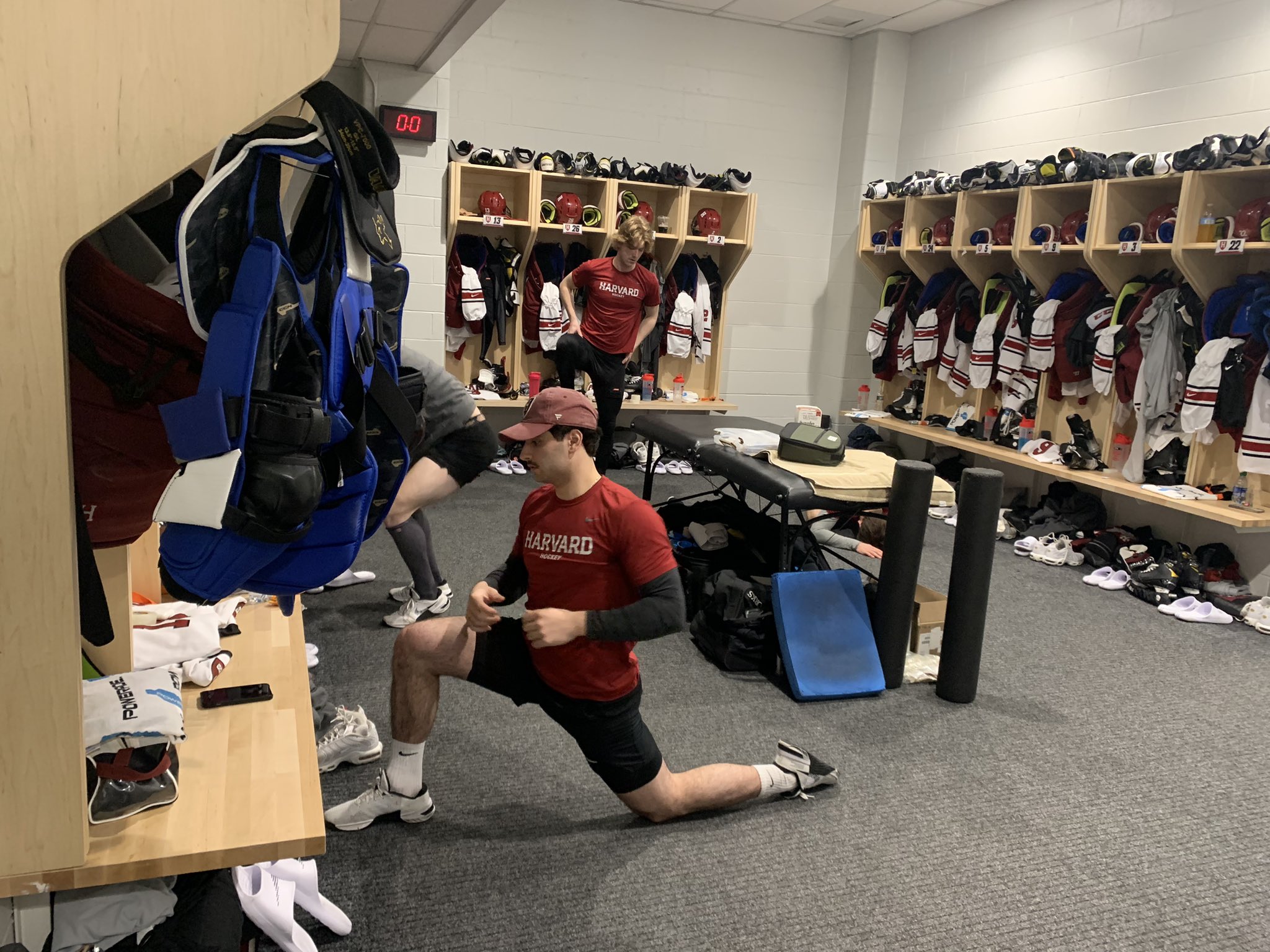 Harvard Hockey Locker Room