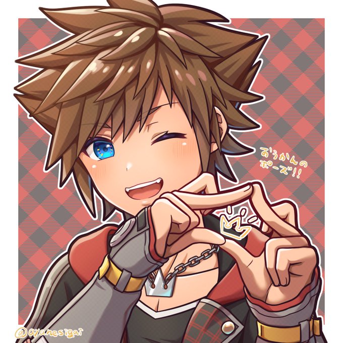 「ソラ(キングダムハーツ) カメラ目線」の画像/イラスト/ファンアート(新着)