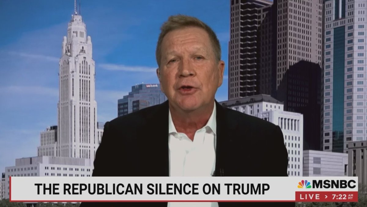 Kamatsu on Twitter: "Former Ohio Gov John Kaisk calls out the Silence by GOP on Donald Trump ...