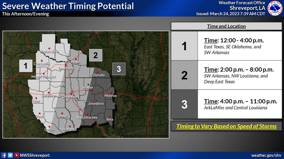 Nws Shreveport On Twitter Here Is The Latest Severe Weather Outlook